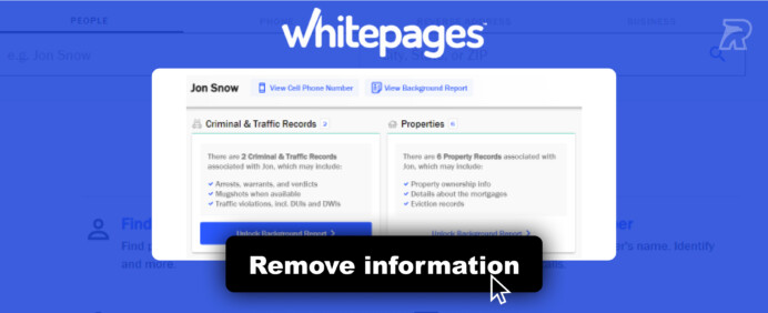 Remove Yourself From Whitepages